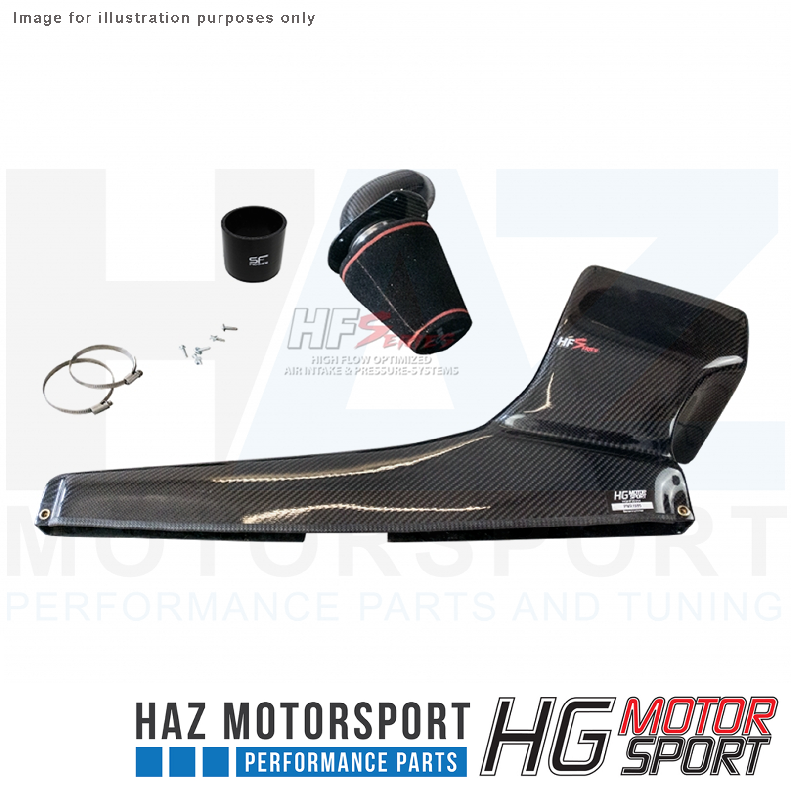 HG Motorsport HFI Carbon Fibre Gen.3 Air Intake Kit for VAG 2.0 TDI ...