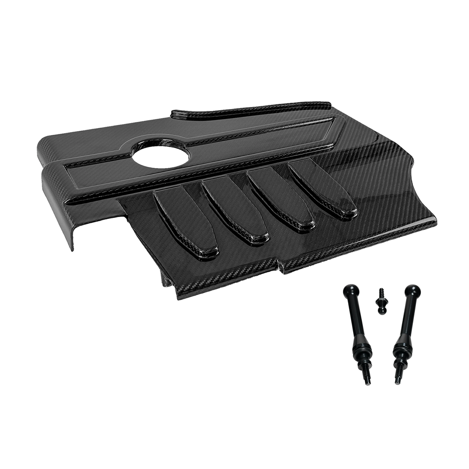 HG Motorsport Carbon Fibre Engine Cover + Screws For VW Golf MK5 GTI ...