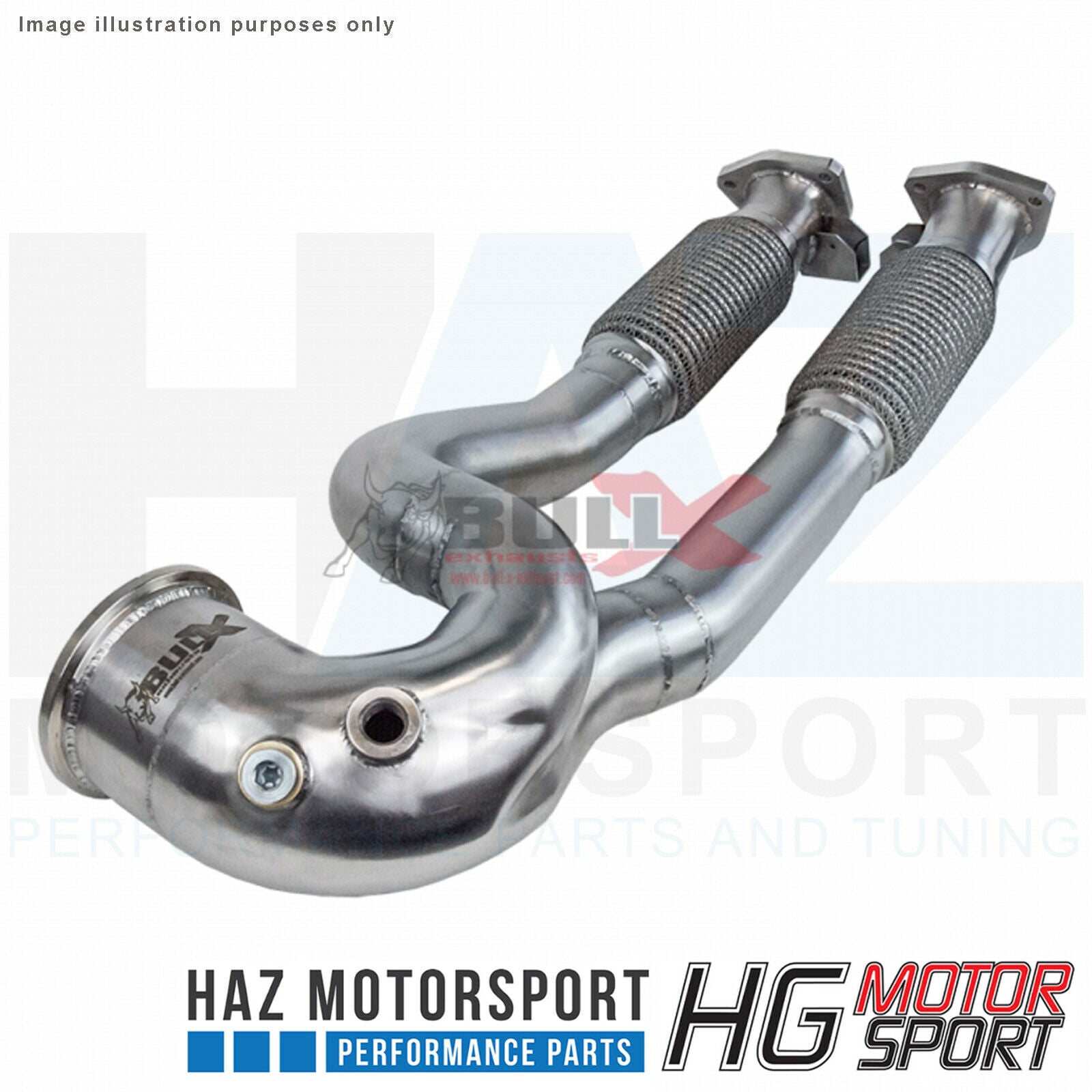 HG Motorsport Downpipe And Decat Pipe Audi RS3 8V FL / Audi TTRS MK3 4 ...