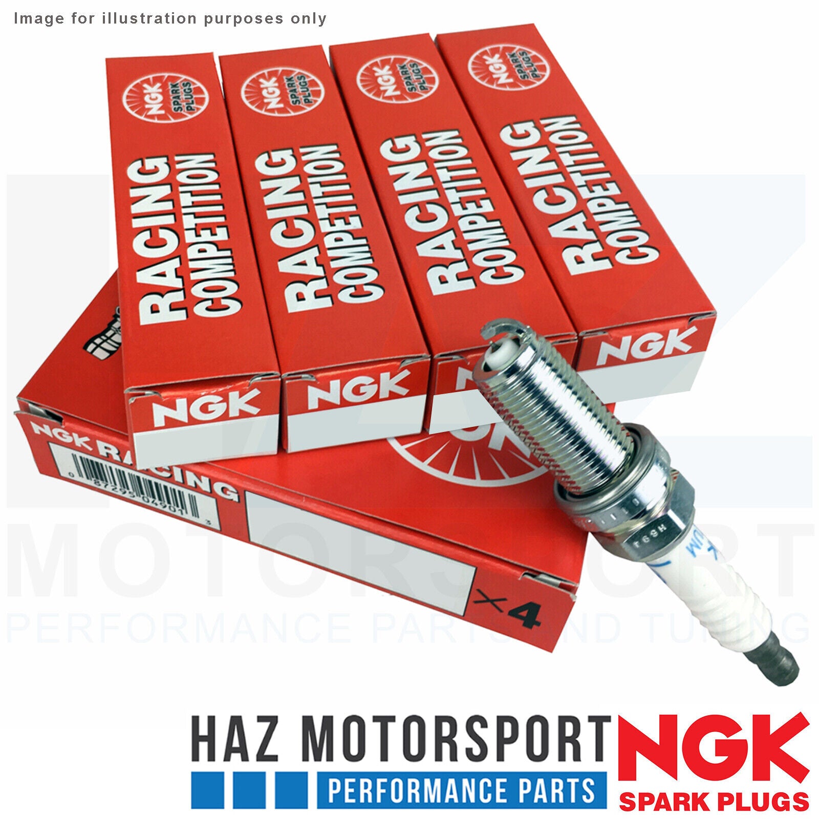 NGK Racing Colder x4 Spark Plug 9 VW Golf GTI/R Audi A3 8V/TTS Seat ...