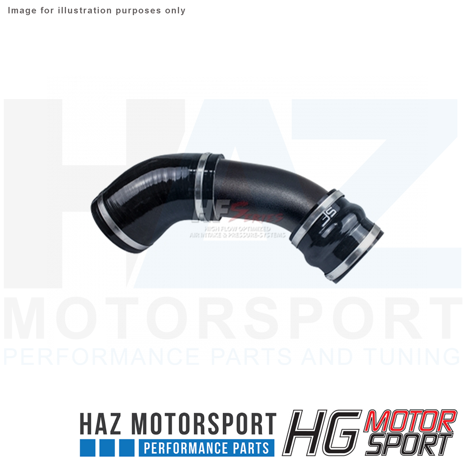 HG Motorsport 3" Aluminium Intake Hard Pipe Kit for Audi S4 S5 B8 B8.5 ...