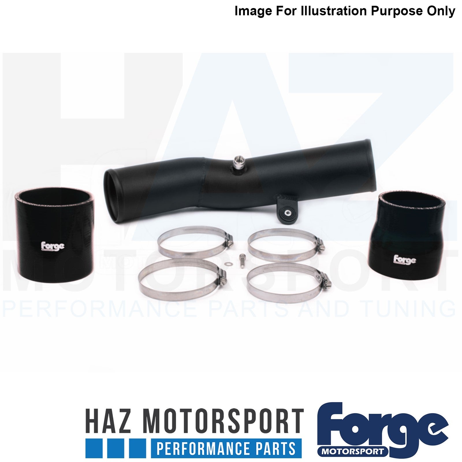 Forge Inlet Intake Hard Pipe Kit Black Hoses For Audi RS3 8V 400PS FL ...