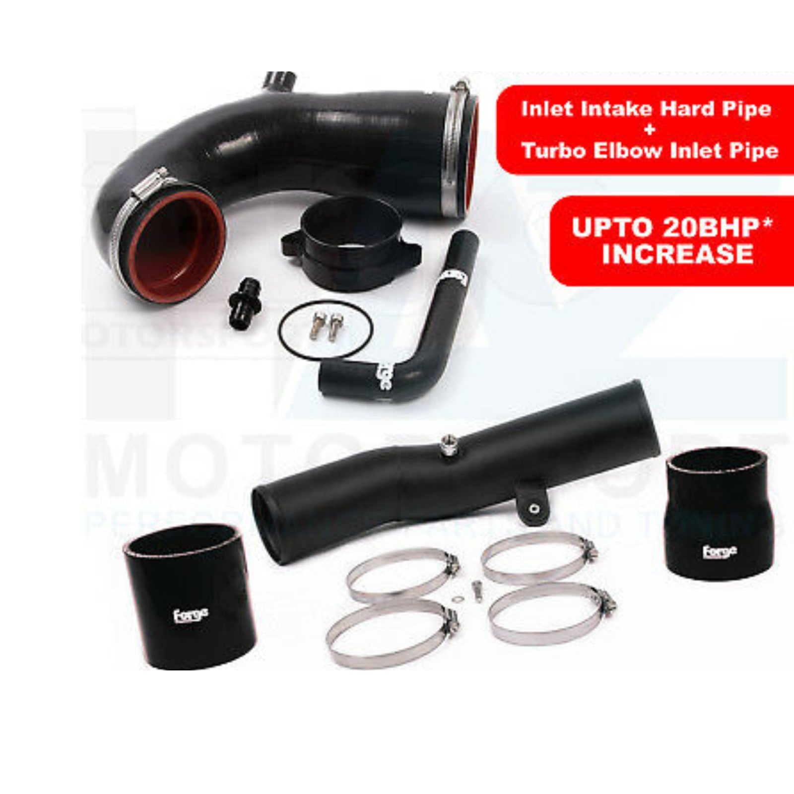 Forge Turbo Elbow Inlet + Intake Hard Pipe Kit Audi RS3 8V 400PS FL ...